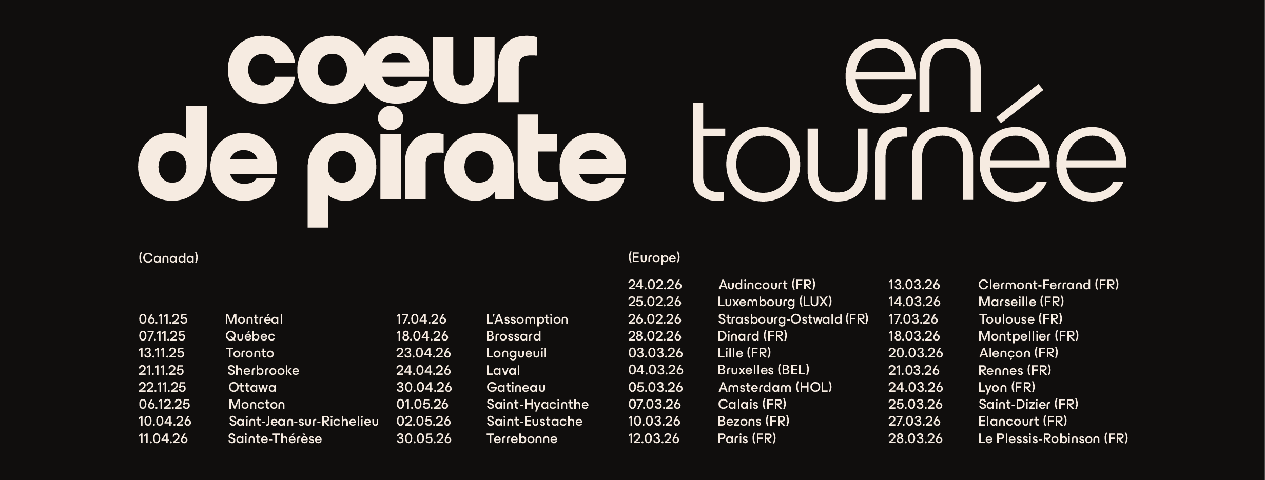 Coeur de Pirate en tournée - Live & Shoot Mag