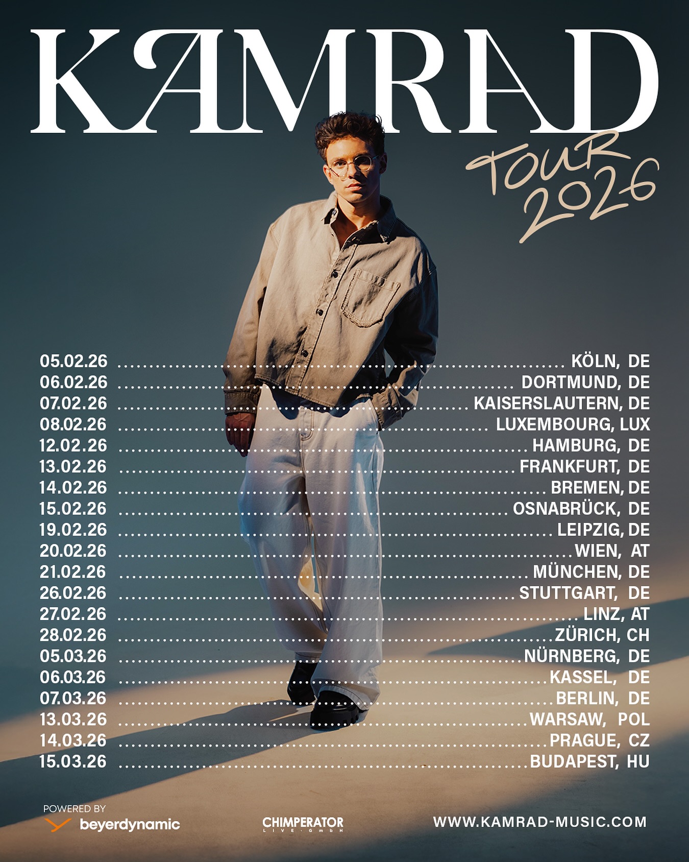 Kamrad Tour 2026 - Live & Shoot Mag