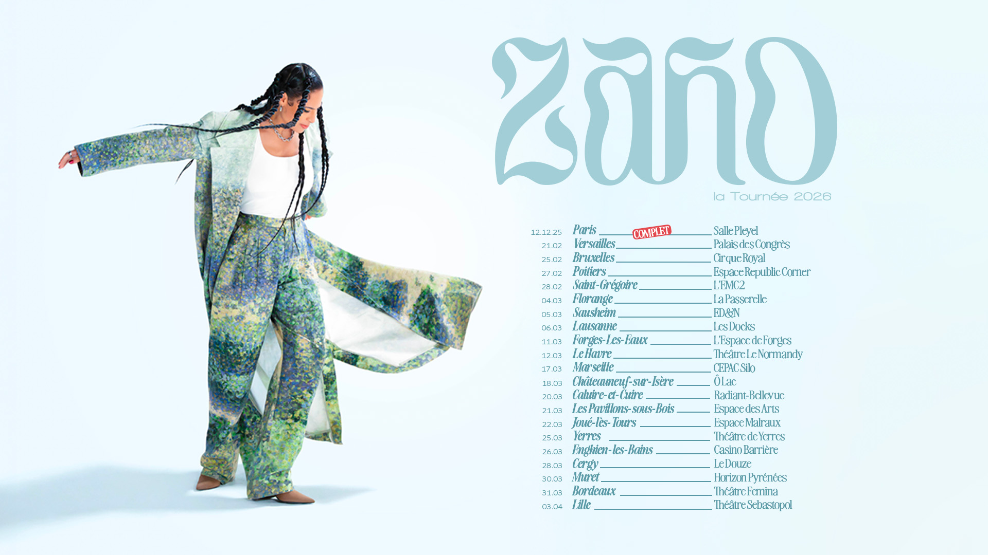 Zaho, la tournée 2026 - Live & Shoot Mag